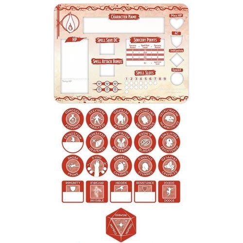 DND SORCERER TOKEN SET